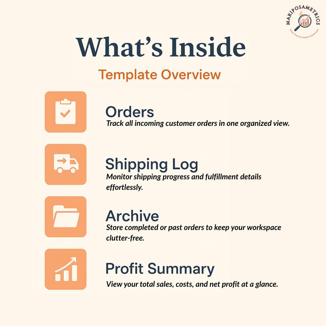 E-commerce Order Management Tracker, Excel & Google Sheets (digital ...