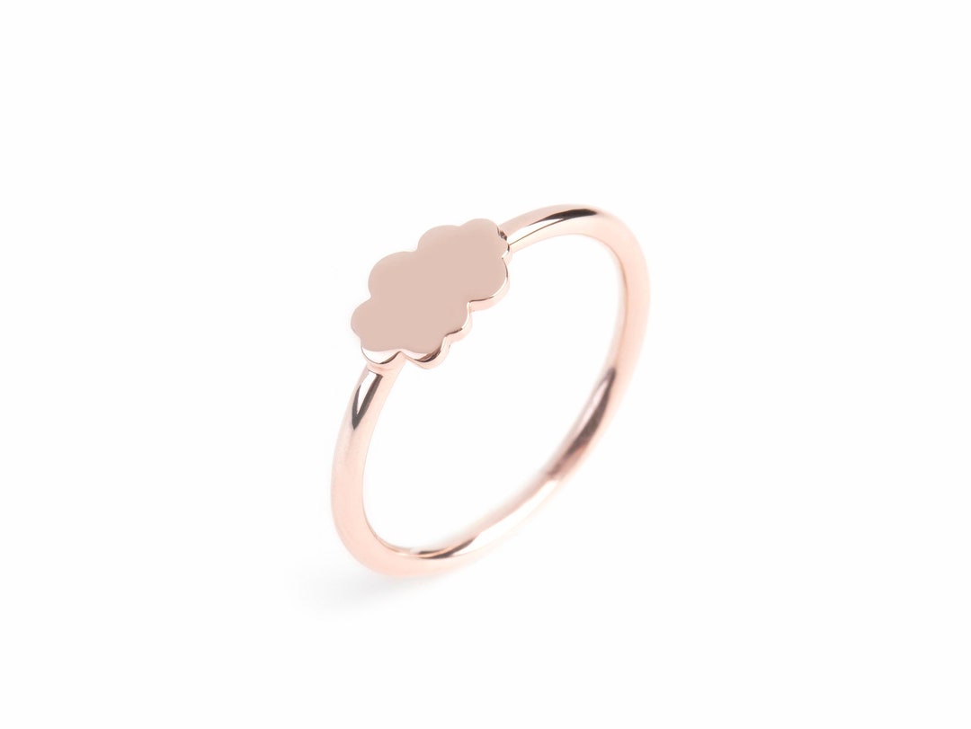 Cloud Ring Gold, Weather Jewelry Meteorology, Nature Inspired Ring - Etsy