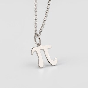 Pi Necklace Titanium, Mathematics Jewelry Clever, Math Teacher Gift ...