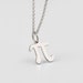 Pi Necklace Titanium Mathematics Jewelry Clever Math Teacher - Etsy