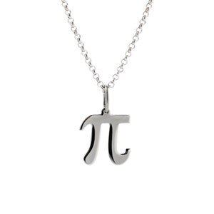 Pi Necklace Titanium Mathematics Jewelry Clever Math Teacher - Etsy