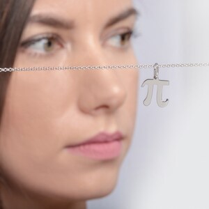 Pi Necklace Titanium, Mathematics Jewelry Clever, Math Teacher Gift ...