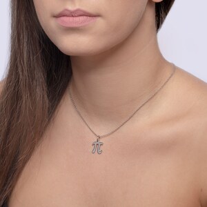 Pi Necklace Titanium, Mathematics Jewelry Clever, Math Teacher Gift ...