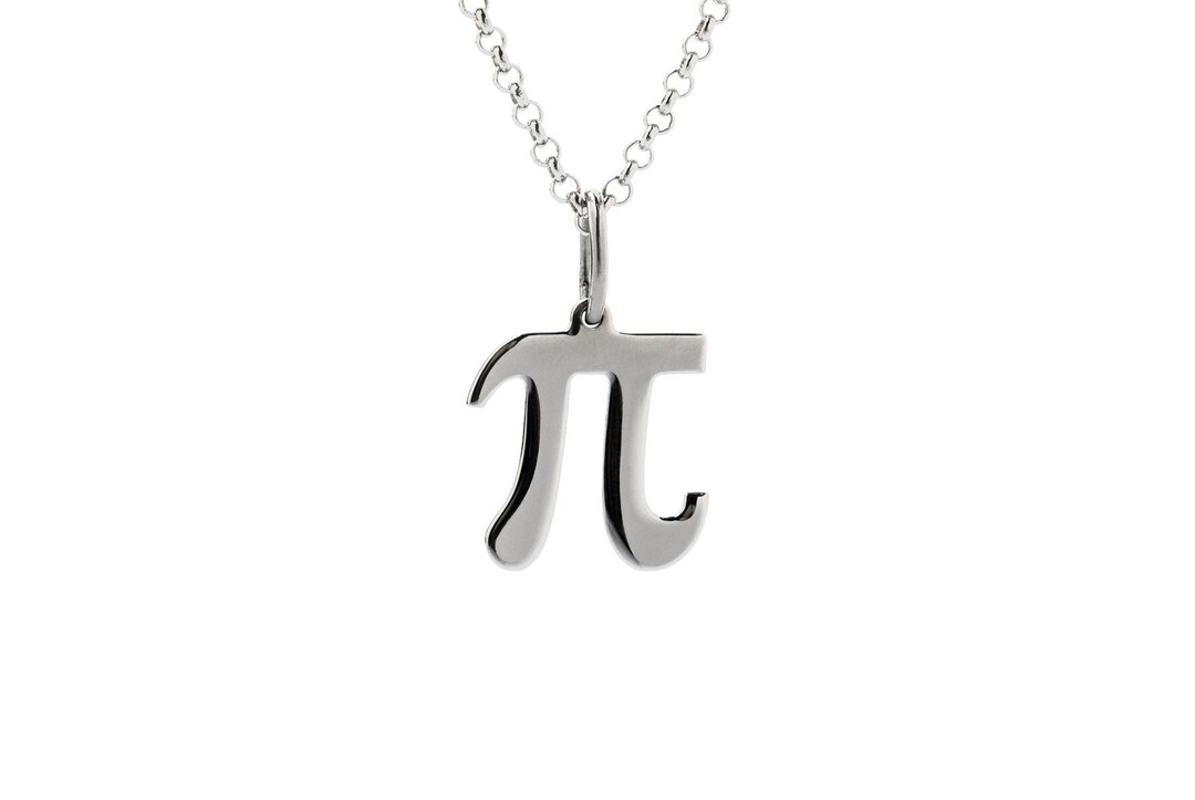 Pi Necklace Titanium, Mathematics Jewelry Clever, Math Teacher Gift ...