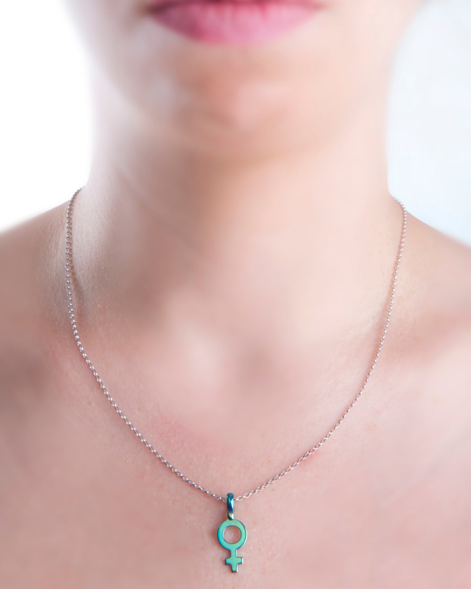 Feminist Necklace Woman Symbol Lesbian Jewelry LGBT Girl - Etsy