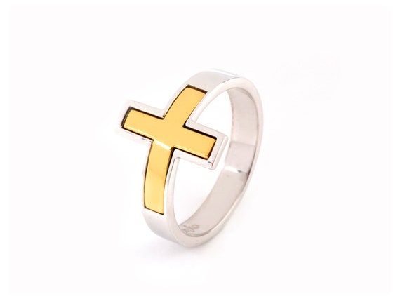 Cross with ring on top store