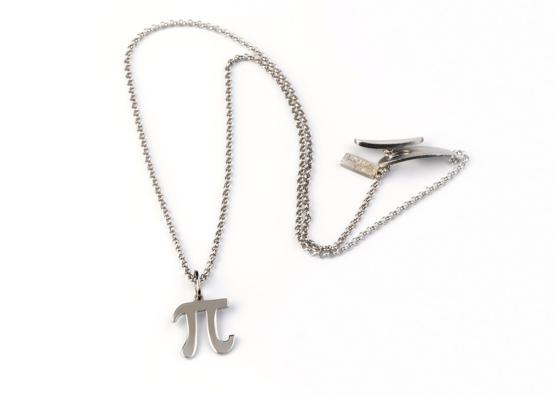 Pi Necklace Titanium Mathematics Jewelry Clever Math Teacher - Etsy