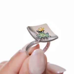 Frog Prince Ring, Fairytale Jewelry Titanium, Gold Crown Ring - Etsy