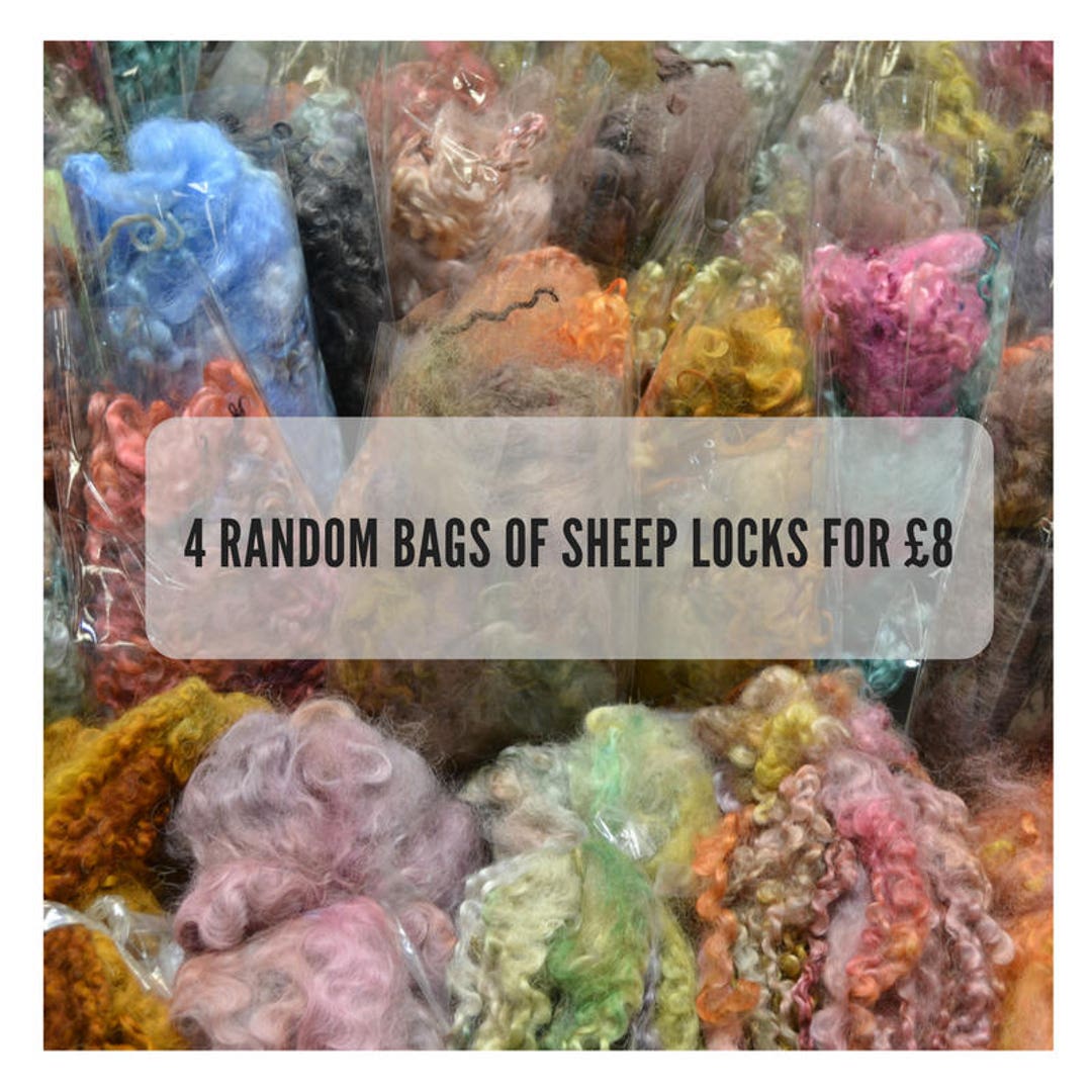 Sheep Locks 3oz, Sale, Spinning Fibre, Nunofelting, Felting, Doll Hair ...