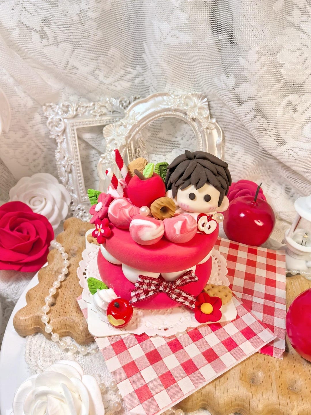 Love and Deepspace Caleb Clay Cake | Handmade Dessert Figurine - Etsy