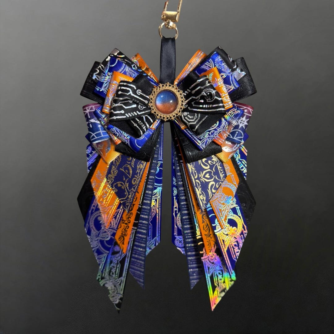 Love and Deep Space Caleb Bow | Holographic Ribbon Charm, Ita Bag ...