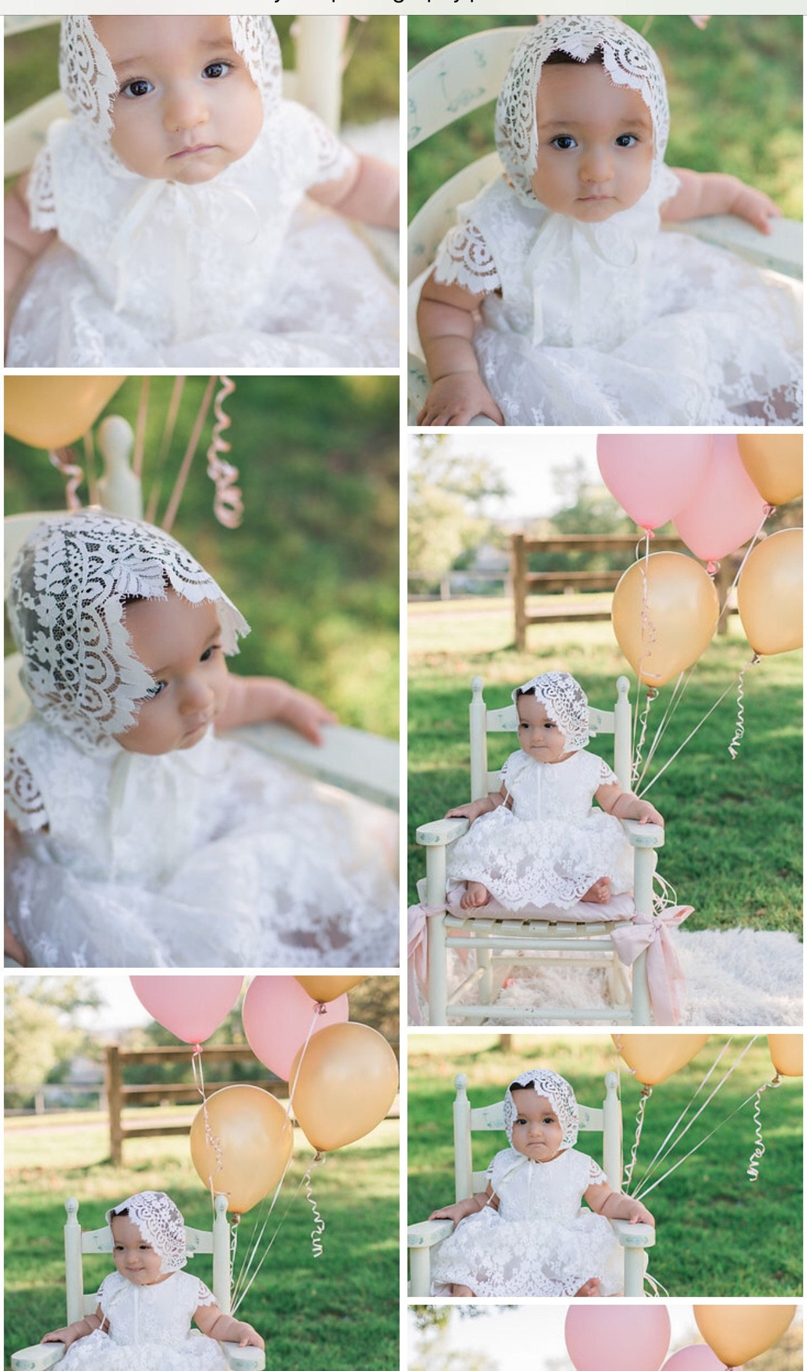 Sierra Baby Girl Lace Ivory Christening Baptism Heirloom - Etsy