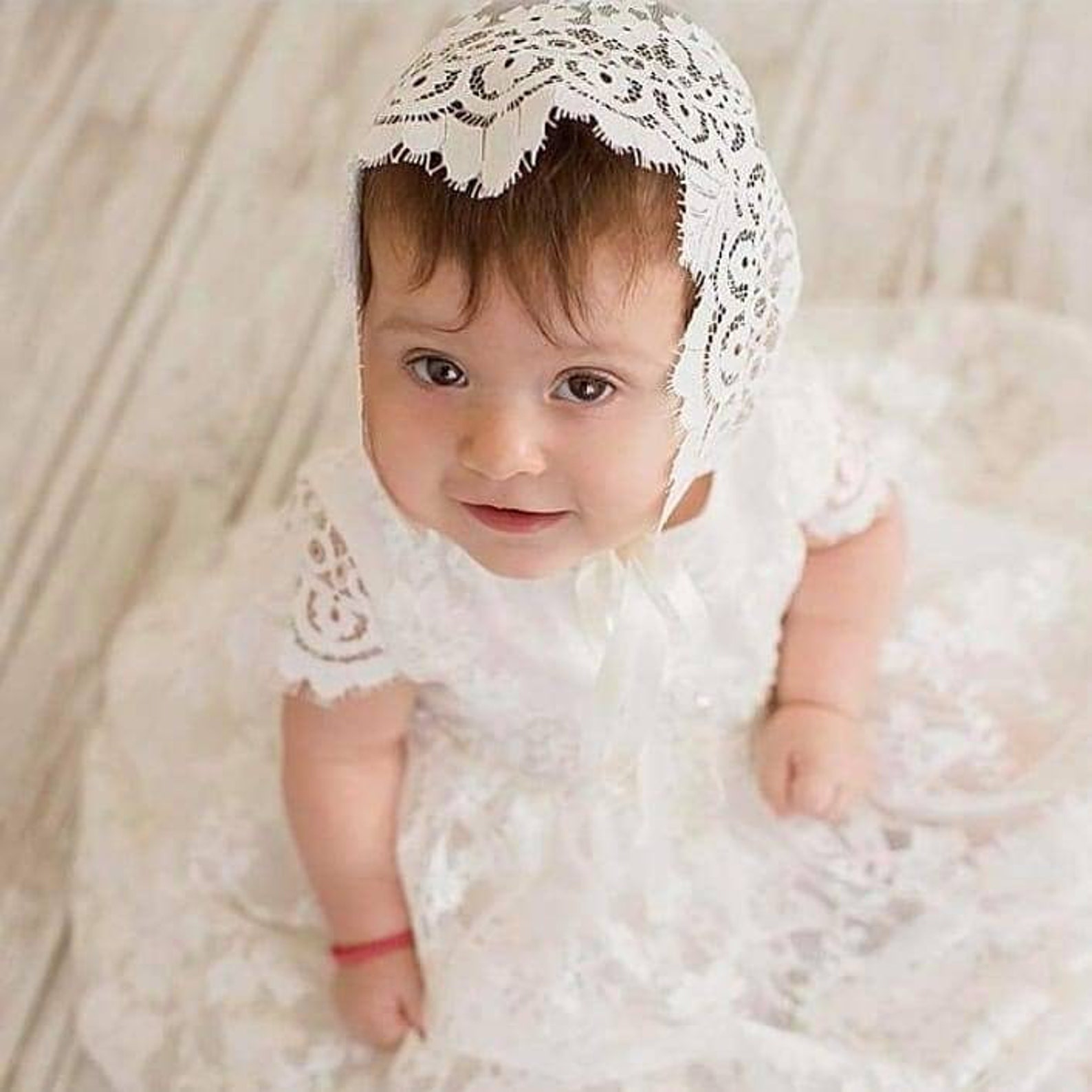 Sierra Baby Girl Lace Ivory Christening Baptism Heirloom - Etsy