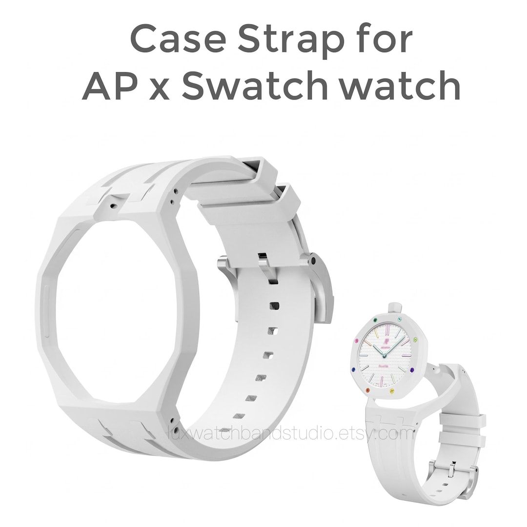Case Strap for Swatch Royal Oak — Bioceramic Shell + Silicone Band ...