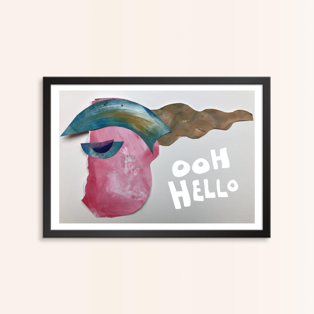 Abstract Montage Face, Art Print for the Home - Etsy