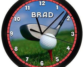 Golf clock | Etsy