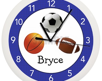 Sports Wall Clock | Etsy