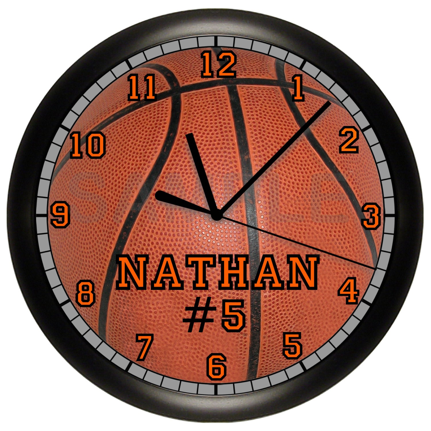 Personalized Basketball Wall Clock Sports Team - Etsy