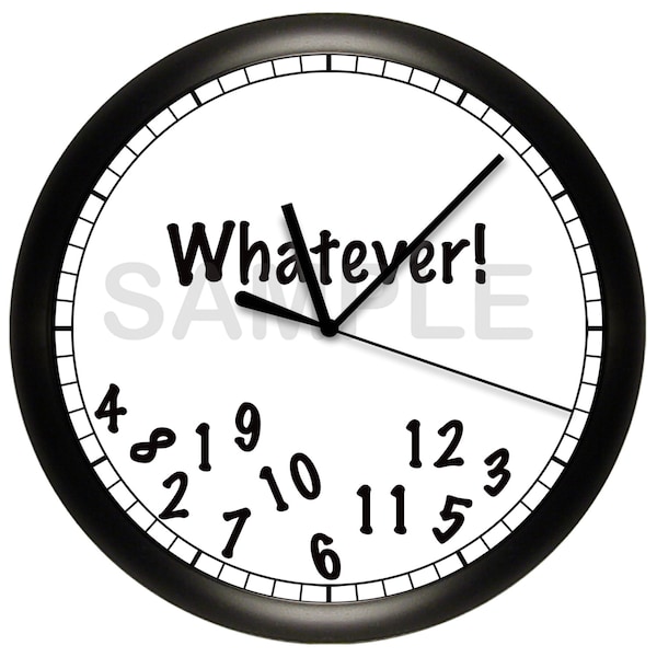 Whatever Clock - Etsy