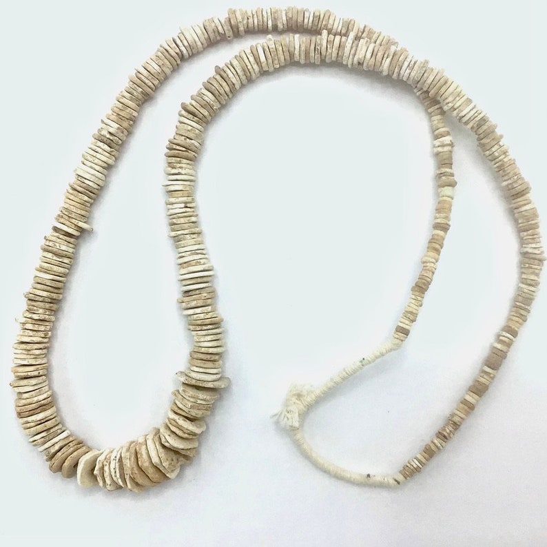 Antique Rustic Heishi Ostrich Egg Shell Beads from the African | Etsy