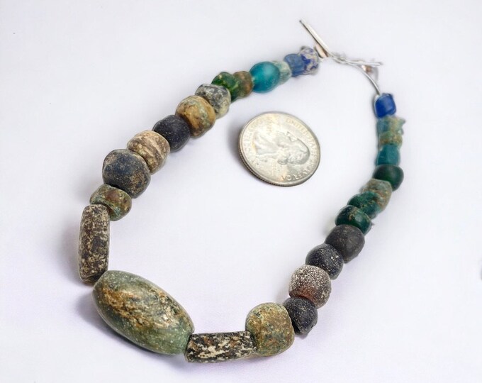 Islamic Glass and Stone Mixed Bead Strand, Mauritania - Rita Okrent ...