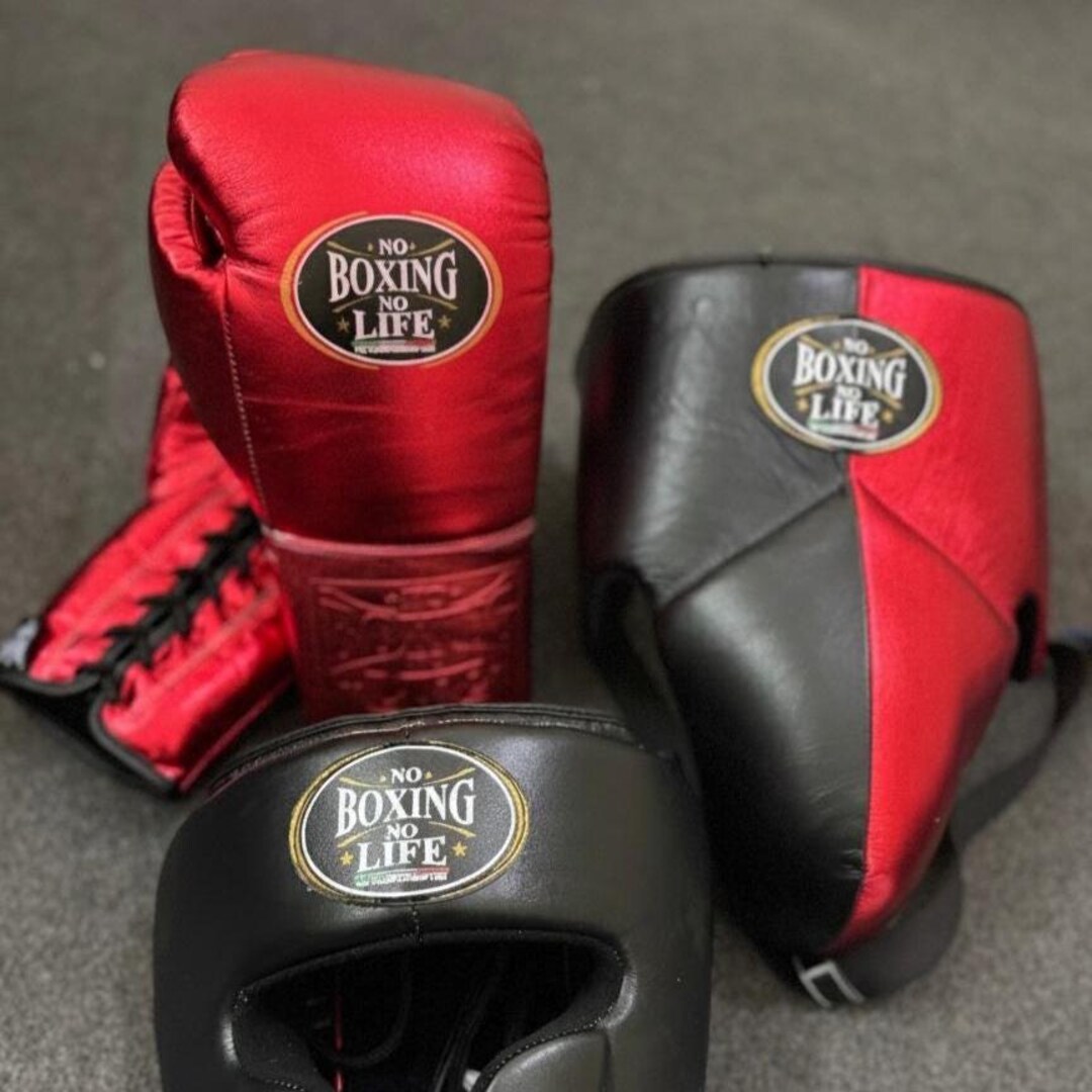 No Boxing No Life Style Sparring Kit - Metallic Red and Black ...