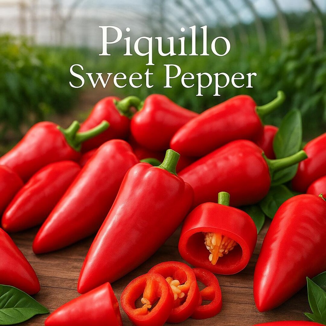 25 Piquillo Sweet Pepper Seeds, High Yield, Mild Flavor, Vegetable ...