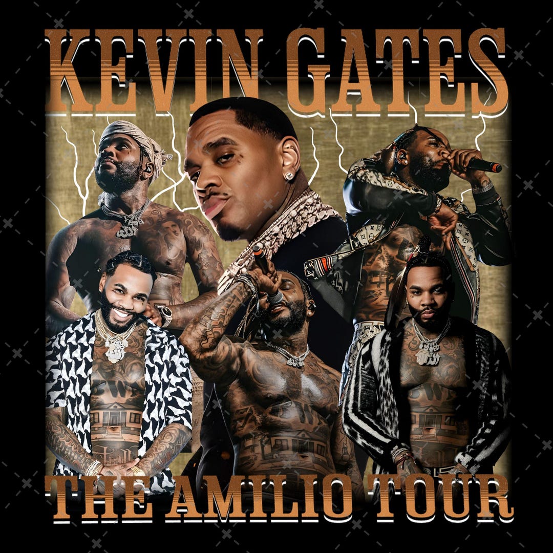 Kevin Gates 'the Amilio Tour' T-shirt PNG Design (digital Download ...