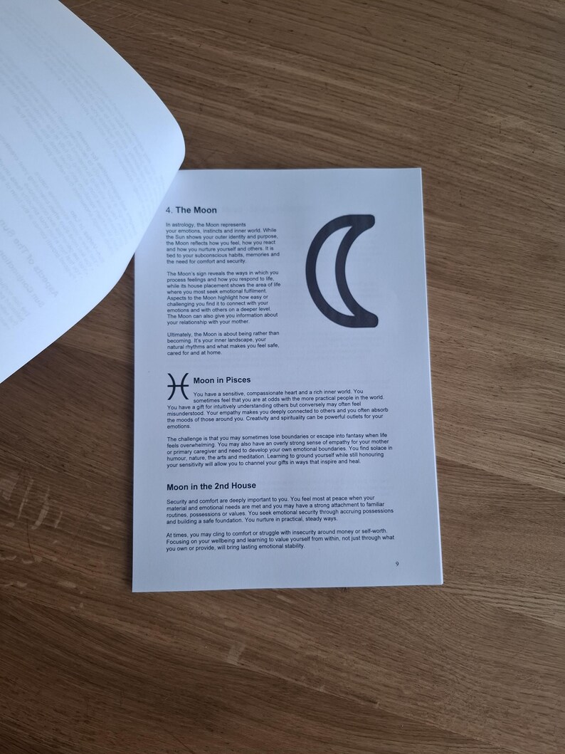 Astrological Birth Chart Report - Etsy