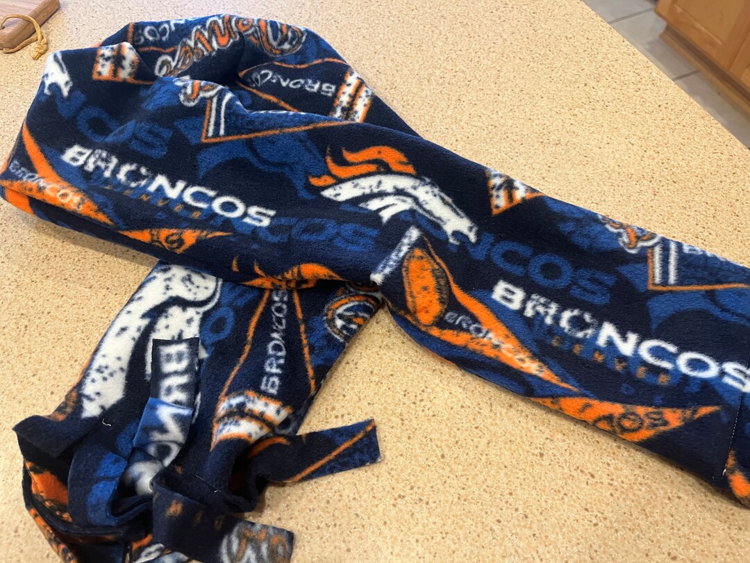 Hand Made Scarf-- Denver Bronco Retro Fleece - Etsy