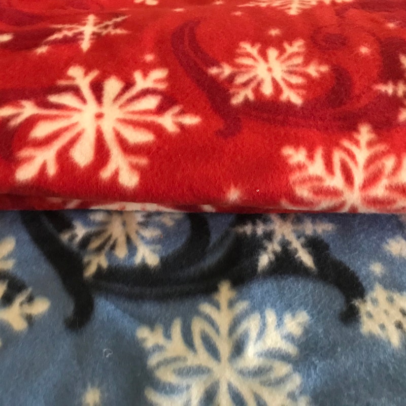 Fleece Blue Snowflake - Etsy