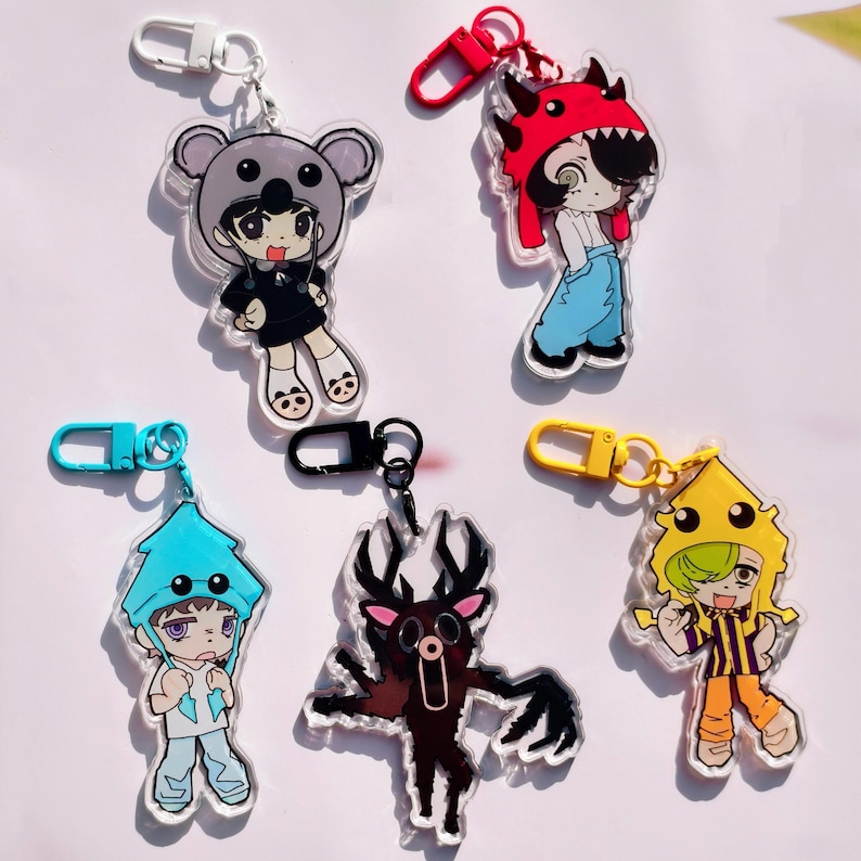 99 Nights in the Forest,cartoon Character Keychains,99 Nights Keychain ...