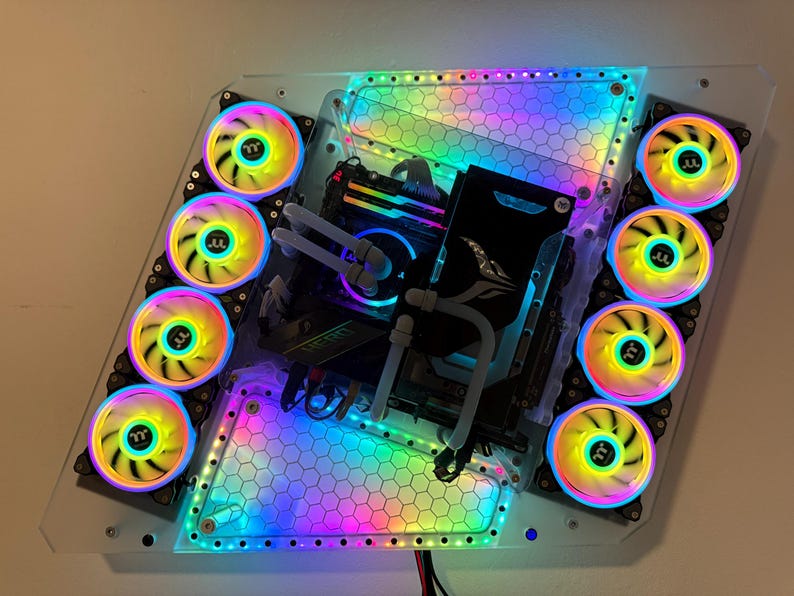 The Ultimate Wall-mounted Gaming Case Custom Water Cooling With ...