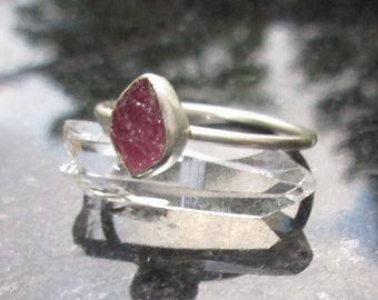 Gemstone Raw Stone Crystal Silver and Copper by munchkinsmirror