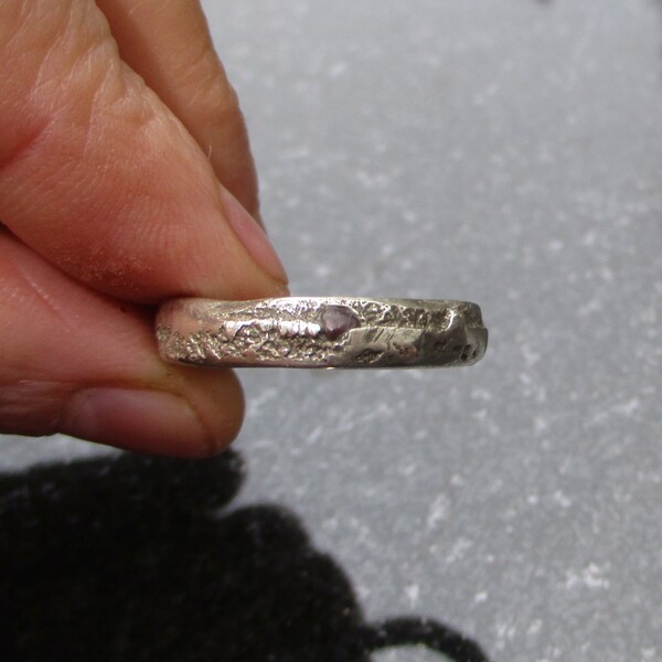 Cast Silver Ring - Etsy