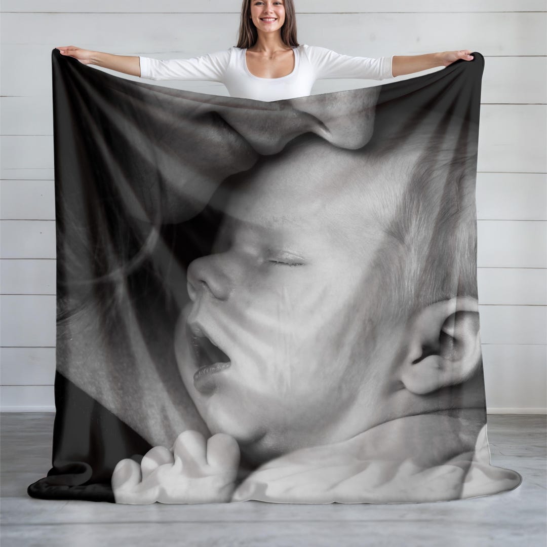 Custom Photo Blanket – Personalized Memory Throw, Mother & Baby Gift - Etsy