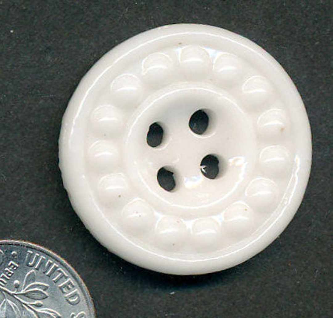 Antique China Button - Medium Hobnail Body Type Ca. 1870's - Etsy