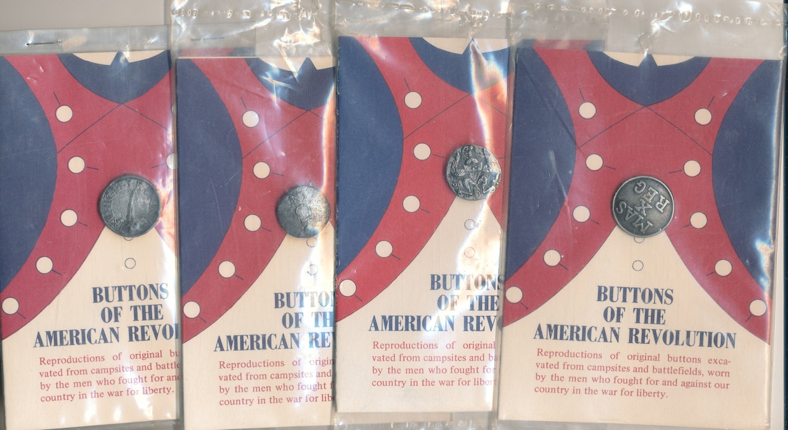 Revolutionary War Buttons Set of 14 REPRODUCTION | Etsy
