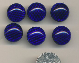 Cobalt Blue Glass Buttons - Etsy