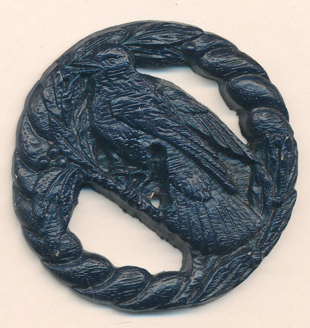Antique Vintage Burwood Syrocco Bird Button Dark Blue - Etsy