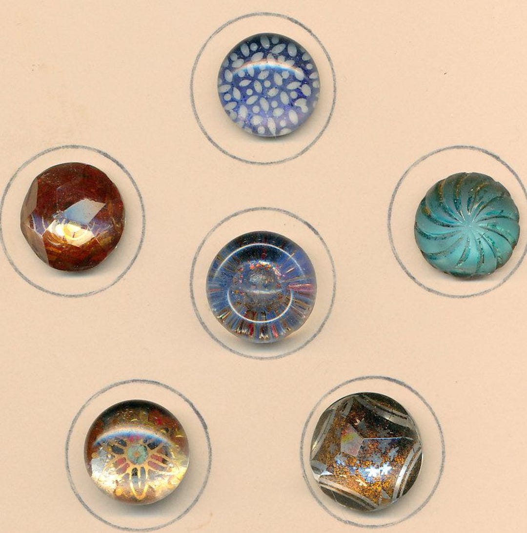 Antique Vintage Kaleidoscope Buttons Lot2 Lot of 6 Ca. 1870's - Etsy
