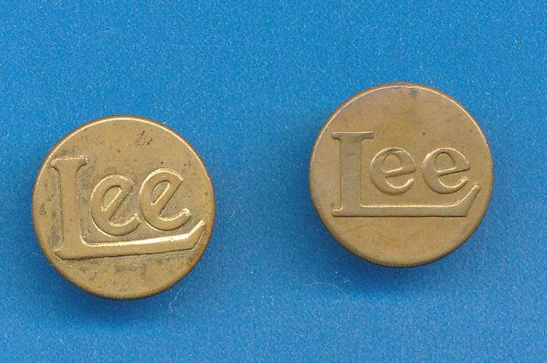 Antique Vintage Riveted Work Clothes Jeans Buttons - LEE - Etsy