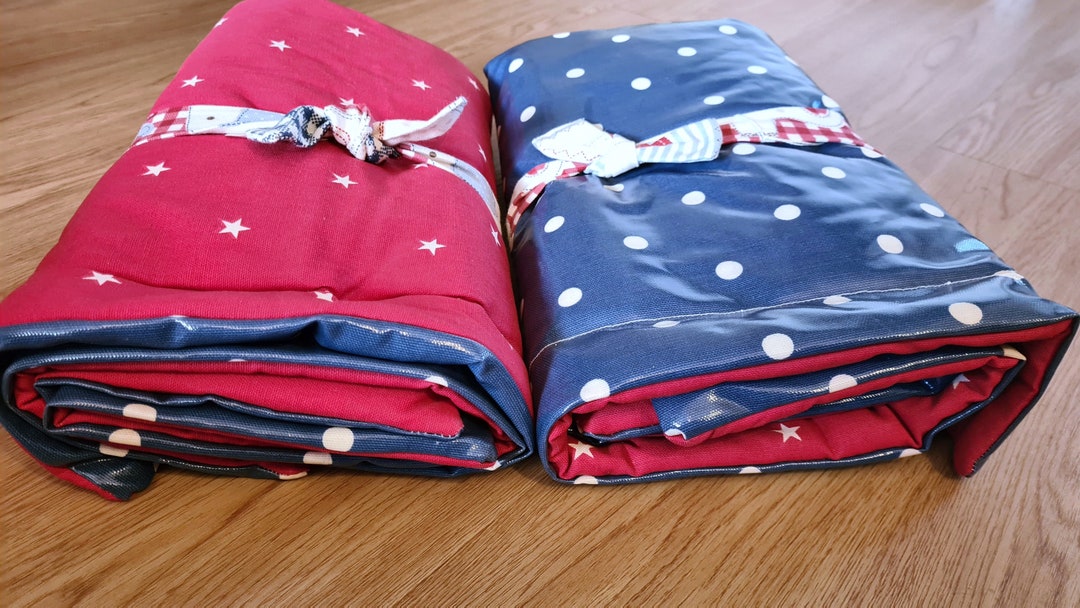 Portable Waterproof Padded Changing Mat Stars and Dots - Nappy Bag ...