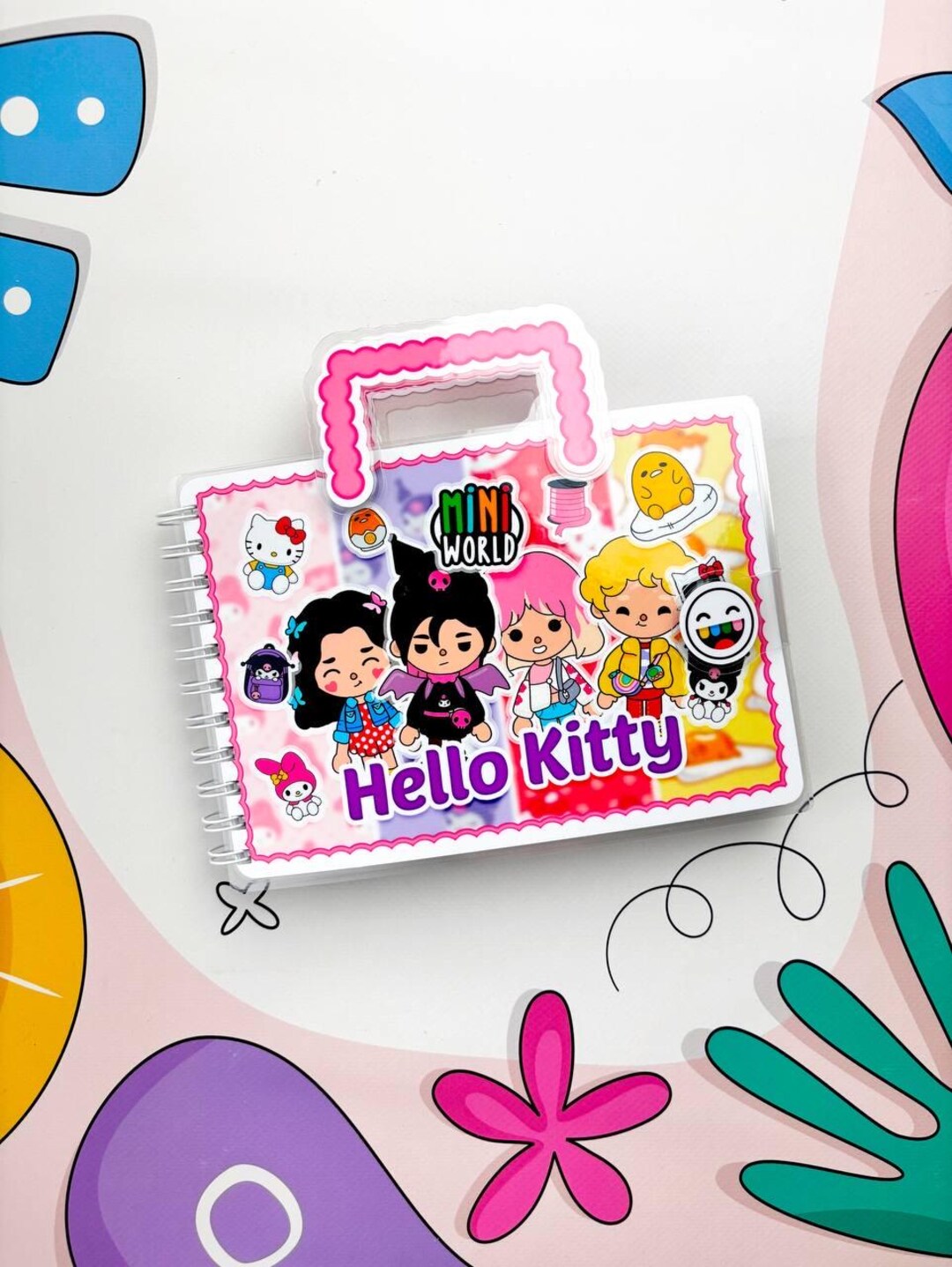 HELLO KITTY | Mini World| Book on Velcro - Etsy