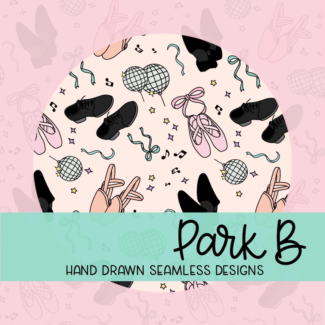 Dance Seamless Pattern | Tap Jazz Ballet Contemporary | Printable ...