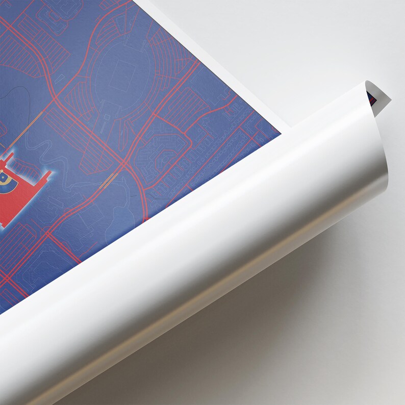 Globe Life Field Stadium Map Poster: Gift Ideas for Baseball Fans ...