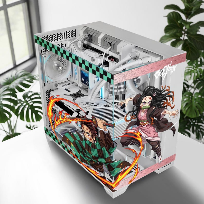 Demon Slayer PC Case Skin, Sticker - Tanjiro Nezuko Anime Gaming Pc ...