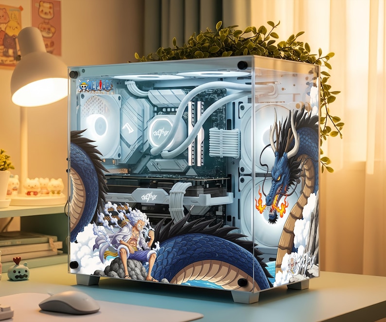 One Piece Anime PC Case Decal: UV DTF Sticker Skin, Easy Install - Etsy