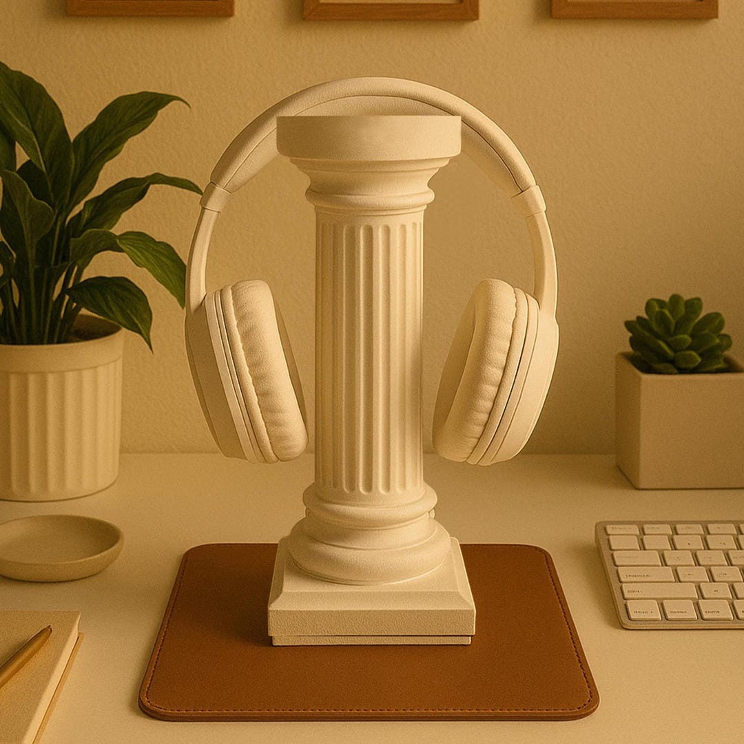 Classic Column Headphone Stand: Cozy Gamer Desk Organizer - Gamer Gift ...
