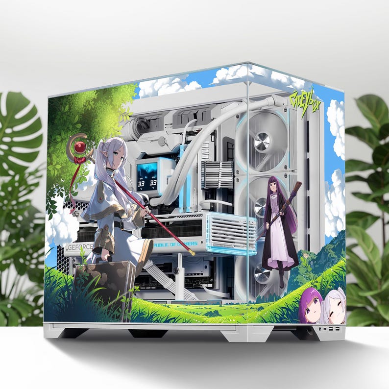 Frieren PC Case Skin, Sticker - Custom Anime Gaming Pc Decal - Etsy